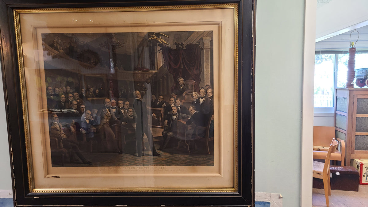 Rare! Pre- Civil War Political Art Piece-Etching "The Great Compromise ...